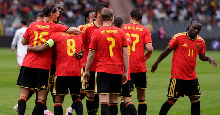 La Belgique bat la Tunisie 5-0 lors d'un match amical